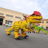 China Animatronic Dinosaur Ride Coin Operated Shopping Malls Battery Operated Ride On Dinosaur for sale