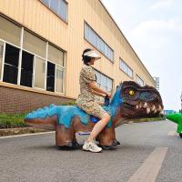 China Coin Operated Ride On Electric Dinosaur Animatronic Dinosaur Scooter For Theme Parks for sale