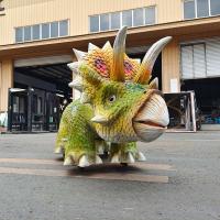 China UV Resistant Large Animatronic Electric Dinosaur Ride With Multiple Control Modes for sale
