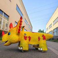 China Dino World Electric Ride Animatronic Dinosaur Scooter 100kg Load for sale