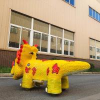 China Dino World Electric Ride Animatronic Dinosaur Scooter 100kg Load for sale