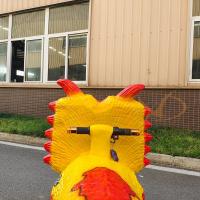 China Dino World Electric Ride Animatronic Dinosaur Scooter 100kg Load for sale