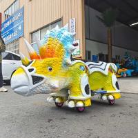China Shopping Mall Dinosaur Electric Ride On 350W Custom Sizes Electronic Walking Dinosaur for sale