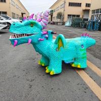 China Electric Dinosaur Ride for Kids with 350W Motor and 100kg Capacity for sale