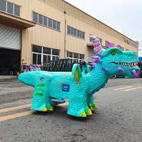 China Electric Dinosaur Ride for Kids with 350W Motor and 100kg Capacity for sale