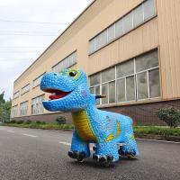 China Realistic Electric Ride On Dinosaur 100kg Load Light Effects For Commercial Use for sale