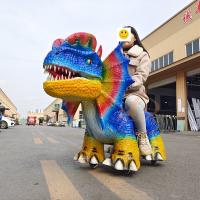 China Amusement Parks Animatronic Dinosaur Ride Real Life Size 100kg Load For Adults for sale
