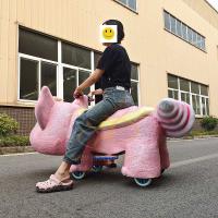 China Audlts Kids Animatronic Cartoon Ride Coin Operated Or Remote Control 100kg Capacity for sale