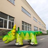 China Vibrant Colors Electric Ride On Dinosaur Children Animatronic Dinosaur Ride 350W for sale