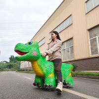 China Realistic Animatronic Movements Electric Ride On Dinosaur With Multiple Control Modes for sale