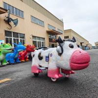 China Realistic Design Electric Animal Ride On Large Size For Playgrounds 100kg Load for sale