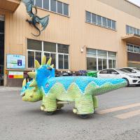China Large Kiddie Electric Ride On Dinosaur 100kg Load Remote Control Electric Riding Animal for sale