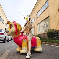 China Eye Catching Design Simulated Dino Animal Ride Car Battery Operated For Parks for sale