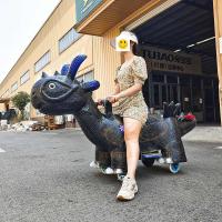 China 100kg Load Electric Dinosaur Ride For Theme Parks 350W Motor Large Ride On Dinosaur for sale