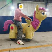 China Large Ride On Dinosaur Cartoon Character Electric Scooter 350W 100kg Load for sale