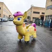 China Large Ride On Dinosaur Cartoon Character Electric Scooter 350W 100kg Load for sale