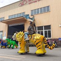 China Steel Frame Animatronic Animal Ride Scooter Remote Control Customized Sizes for sale