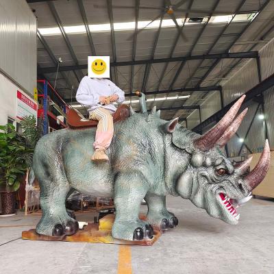 China Rhino Animatronic Scooter Electric Ride On For Amusement Parks 100kg Load for sale