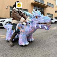 China Jurassic Park Electric Ride On Dinosaur 350W 100kg Load Lifelike Animatronic Dinosaur for sale