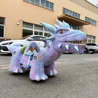 China Jurassic Park Electric Ride On Dinosaur 350W 100kg Load Lifelike Animatronic Dinosaur for sale