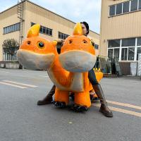 China 350W Lifelike Design Electric Dinosaur Scooter , Battery Powered Dinosaur Ride On for sale