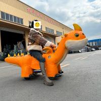 China 350W Lifelike Design Electric Dinosaur Scooter , Battery Powered Dinosaur Ride On for sale