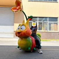 China Steel Frame Electric Dinosaur Ride On Large Size 250W Coin Operated For Amusement Park for sale