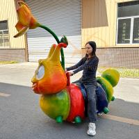 China Steel Frame Electric Dinosaur Ride On Large Size 250W Coin Operated For Amusement Park for sale