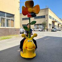 China Battery Powered Shopping Mall Animal Mechanical Dinosaur Electric Scooter For Kids for sale