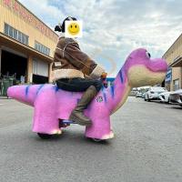 China Customizable Motorized Ride On Dinosaur For Amusement Parks 100kg Capacity for sale