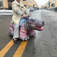 China 350W 100kg Load Electric Ride On Dinosaur Motorized Operation Animatronic Dinosaur for sale