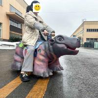 China 350W 100kg Load Electric Ride On Dinosaur Motorized Operation Animatronic Dinosaur for sale