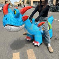 China 100kg Load 350W Animatronic Walking Dinosaur Ride Electric Scooter For Kids for sale