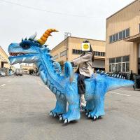 China Shopping Mall Animatronic Electric Dinosaur Scooter Ride on Dinosaur for Kids for sale