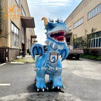 China Custom Color Large Electric Ride On Dinosaur Animatronic Dinosaur Ride for Theme Parks for sale