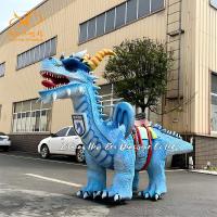 China Custom Color Large Electric Ride On Dinosaur Animatronic Dinosaur Ride for Theme Parks for sale