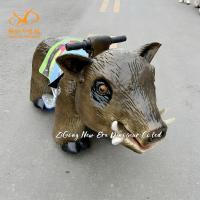 China Infrared Sensor Entertainment Electric Dinosaur Ride Scooter For Malls 100kg Capacity for sale