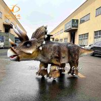 China Realistic Triceratops Animatronic Dinosaur Ride On For Jurassic Park 150kg Load OEM for sale