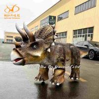 China Realistic Triceratops Animatronic Dinosaur Ride On For Jurassic Park 150kg Load OEM for sale