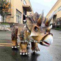 China Realistic Triceratops Animatronic Dinosaur Ride On For Jurassic Park 150kg Load OEM for sale