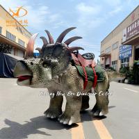China Electric Animatronic Dinosaur Ride for Kids with Lights and Music for sale