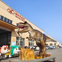 China Silicone Simulated Lifelike Animated T Rex Dinosaur Model For Park for sale