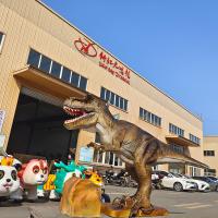 China Silicone Simulated Lifelike Animated T Rex Dinosaur Model For Park for sale