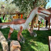 China Robotic Real Animatronics Dinosaurs Waterproof For Restaurant / Hotel for sale
