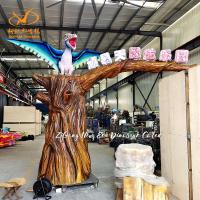 China Attractive Dinosaur Park Gate with Small Pterosaur Jurassic World Door for sale