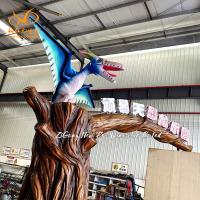 China Attractive Dinosaur Park Gate with Small Pterosaur Jurassic World Door for sale