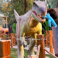 China Vivid Animatronic Dilophosaurus Dinosaur Model for Theme Parks for sale