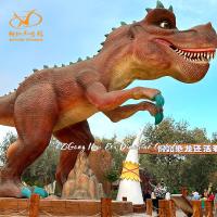 China Vivid Animatronic Dilophosaurus Dinosaur Model for Theme Parks for sale