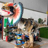 China Vivid Animatronic Dilophosaurus Dinosaur Model for Theme Parks for sale