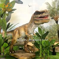 China Weatherproof Animatronic Realistic T Rex Dinosaur Model For Dino World Amusement Park for sale